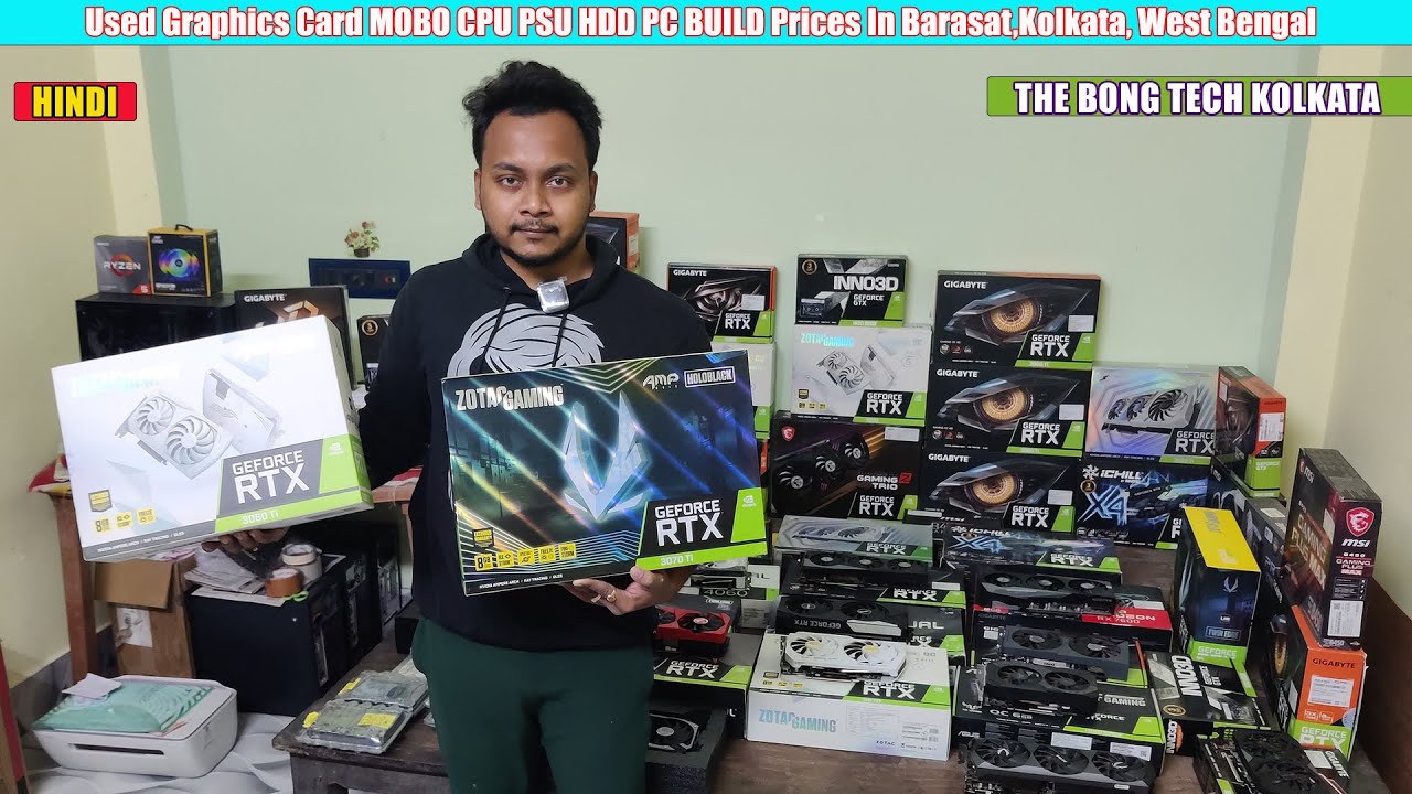 [ HUGE Stock 1660 S ] Used Graphic Card PC Build HDD PSU Prices In Kolkata The Bong Tech - YouTube