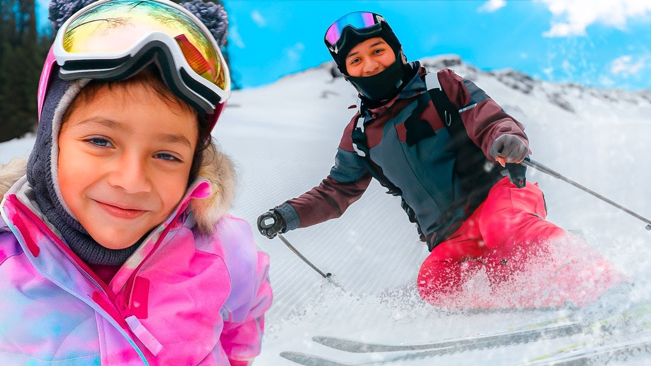 ESQUIANDO POR PRIMERA VEZ CON TODO EL EQUIPO - YouTube