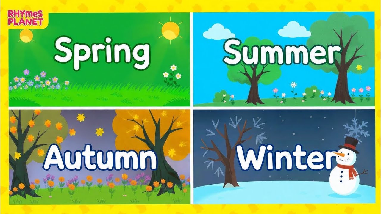 Season Name Rhymes|| Nursery Rhymes|| fun with Rhymes|| kids poem ...