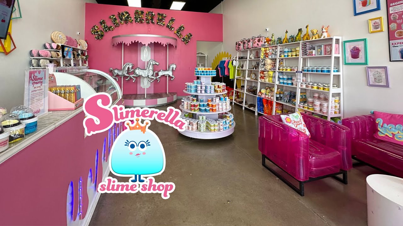 Visitando la primer tienda de Slime de Slimerella Azul en Laredo Tx ...