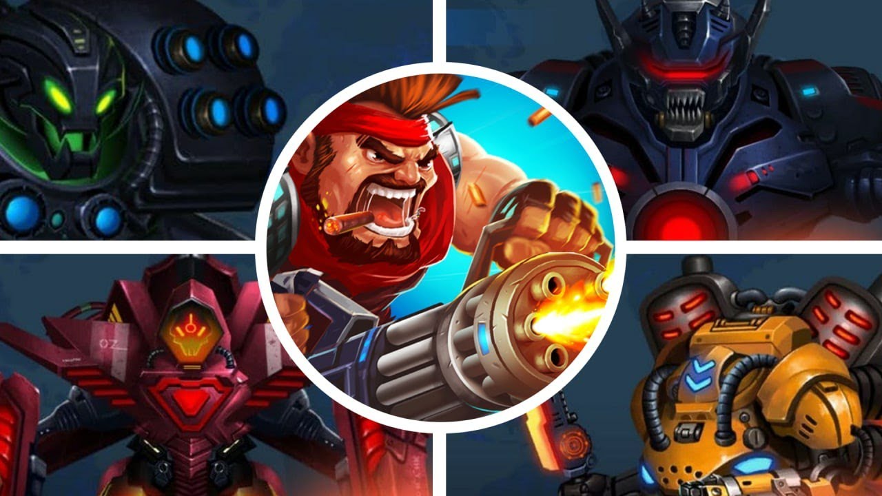 Metal Squad: Shooting Game - All Bosses - YouTube