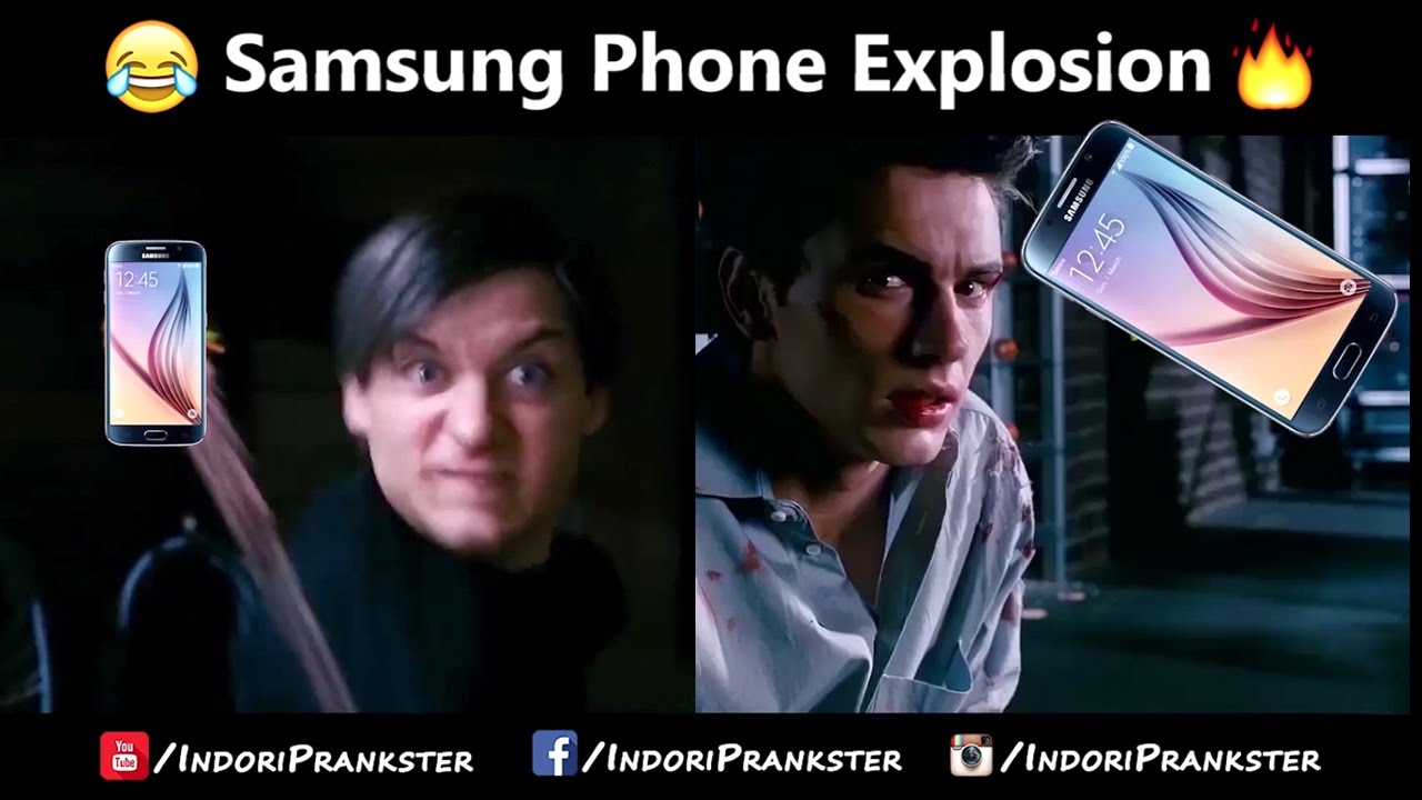 SAMSUNG Phone Used as Bomb For Explosion | Funny | Samsung Battery ...
