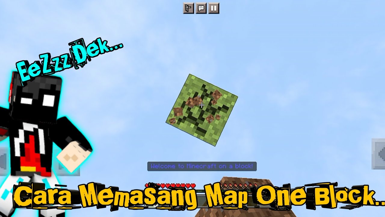 Cara Memasang Map One Block di Minecraft pocket edition mcpe... Free - YouTube