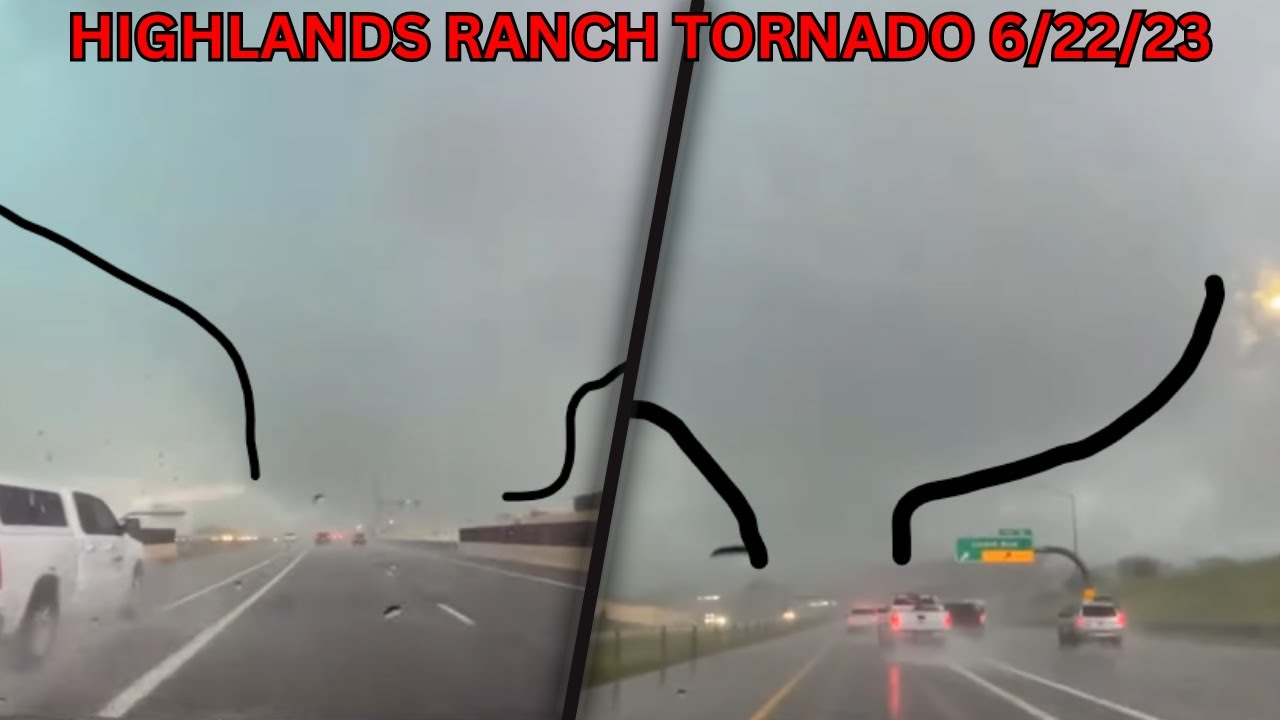 HIGHLANDS RANCH TORNADO 6/22/23 - YouTube