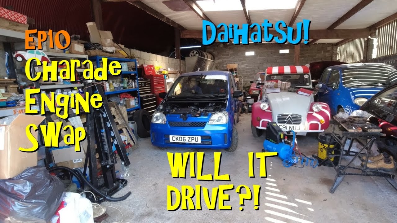 (EP10) Charade Engine Swap - Will it drive? - YouTube