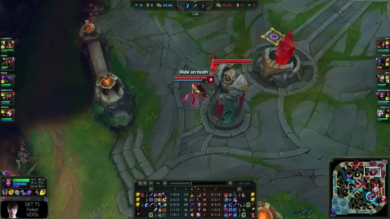 Faker stream - Hide On Bush - League Of Legends - YouTube
