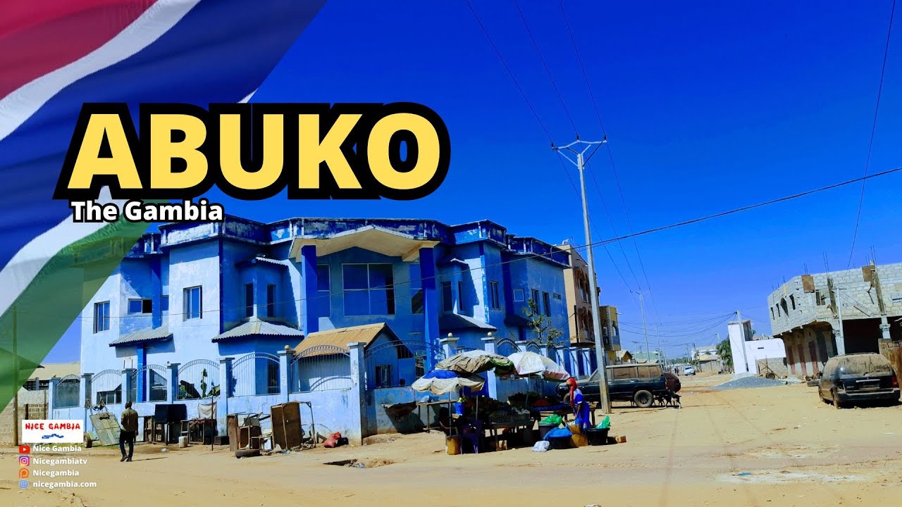 Riding Bicycle in Abuko The Gambia - YouTube