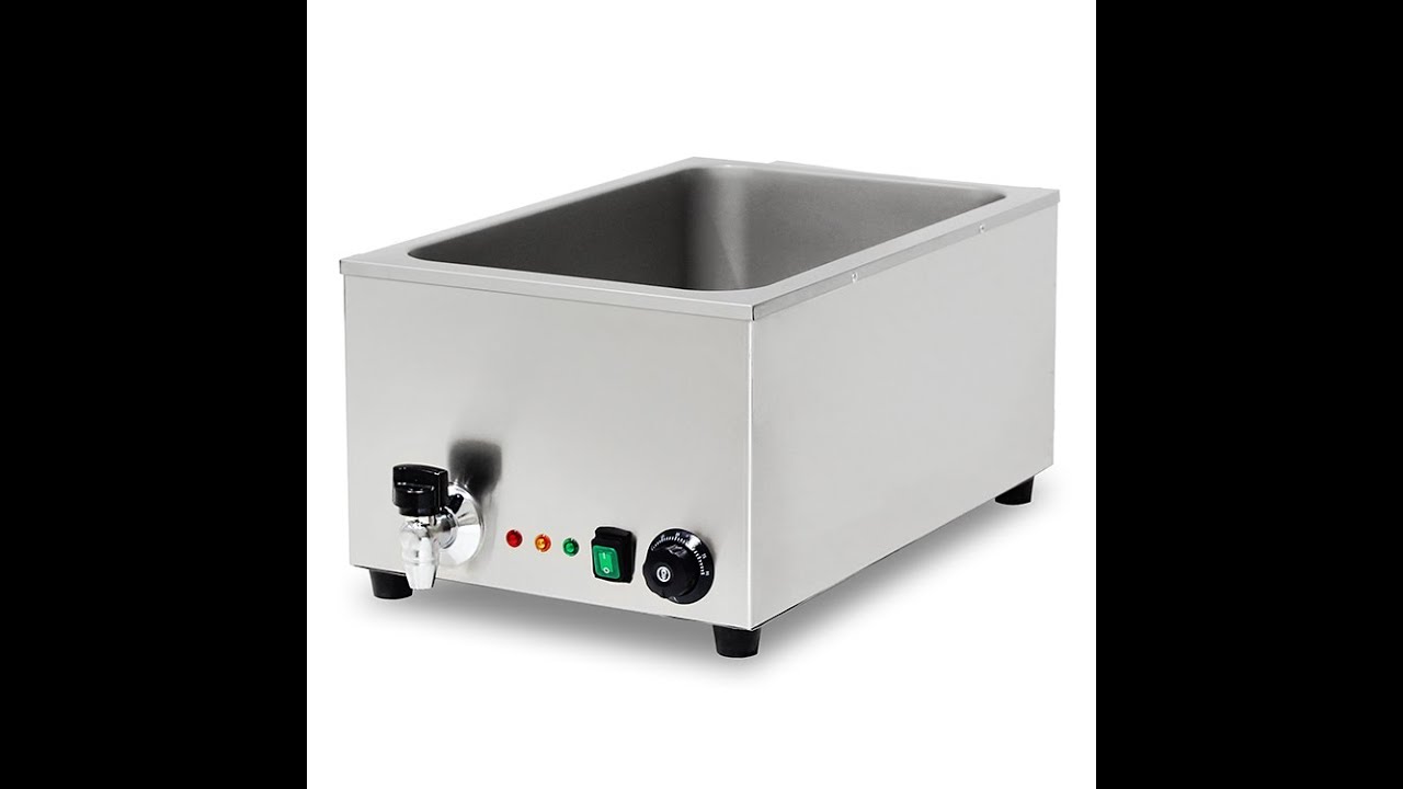 New Commercial Bain Marie with Water Level Alarm SB-3T - YouTube