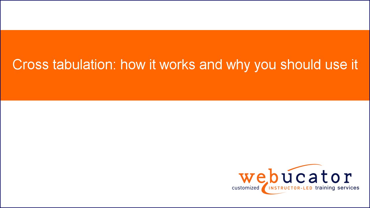 Cross Tabulation How It Works And Why You Should Use It YouTube Cross Tabulation How It Works And Why You Should Use It YouTube
