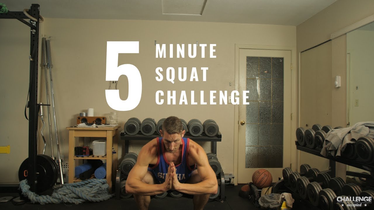 5 MINUTE SQUAT CHALLENGE (BODYWEIGHT) - YouTube