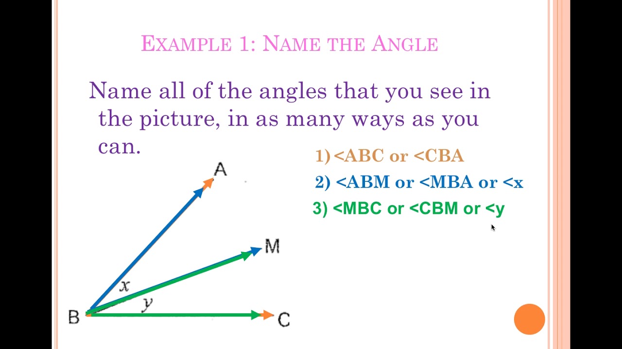 Geometry Angle and Segment Review Power Point - YouTube