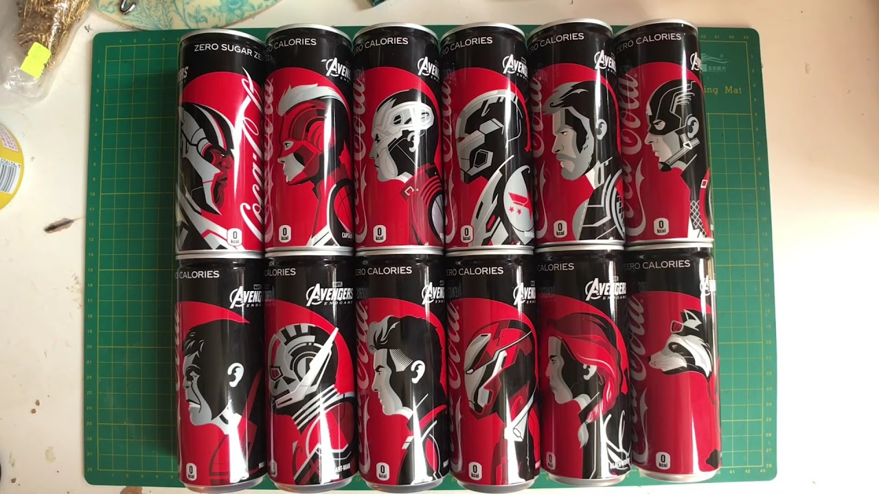 Marvel Avengers Aluminum Can Cards - YouTube