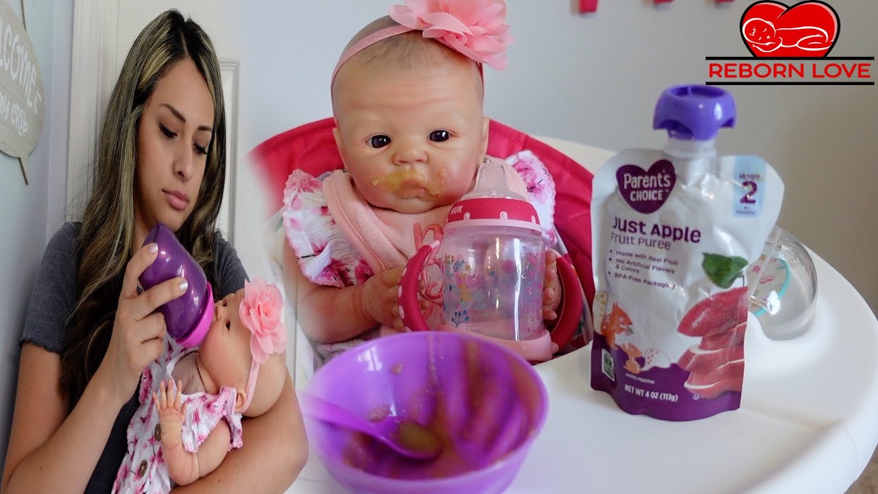 Reborn baby Sophie's Morning Routine feeding and changing reborn baby ...