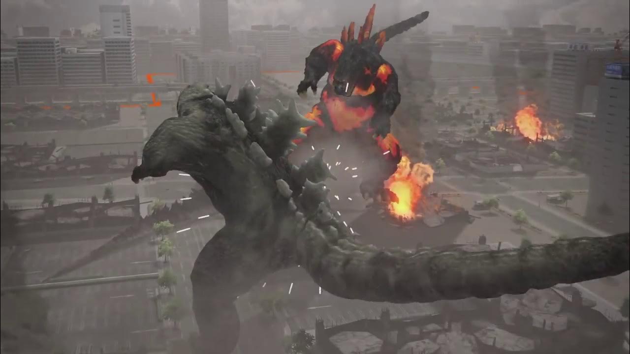 GODZILLA PS4 versus mode : Godzilla (1964) vs. Godzilla 2014 vs. Burning Godzilla 90's "Falcon ...