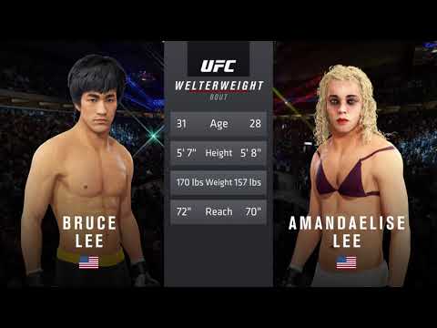 UFC 4 | Bruce Lee vs. Amanda Elise Lee (HOT MODEL) (EA Sports UFC 4)