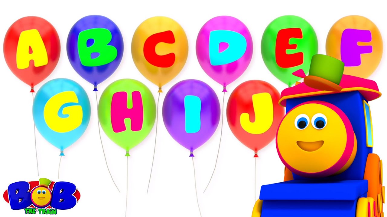 Balloon Abc Colors with Bob The Train and Learning Videos for Kids ...