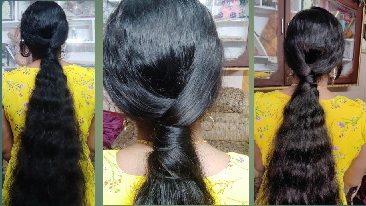 Easy & Simple quick ponytail hairstyle for lazy girls || lazy girl ...