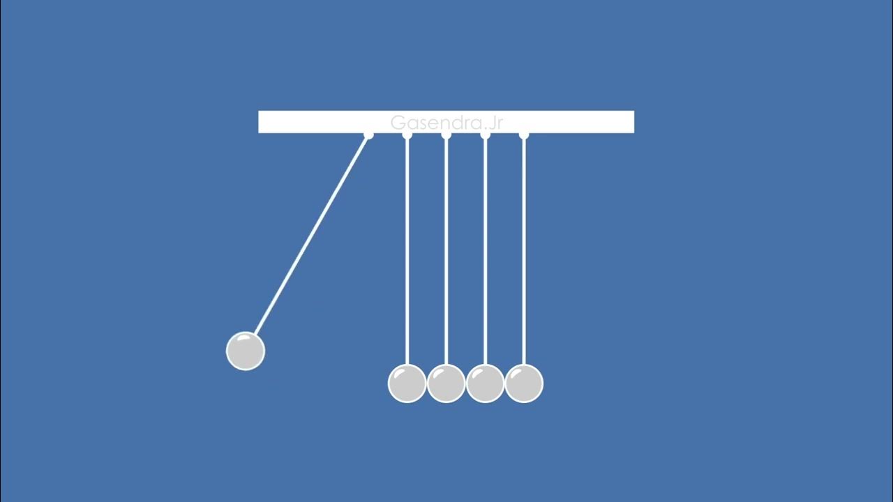 1 Hour Newton’s Cradle Animation | 5-Ball Pendulum Loop - YouTube