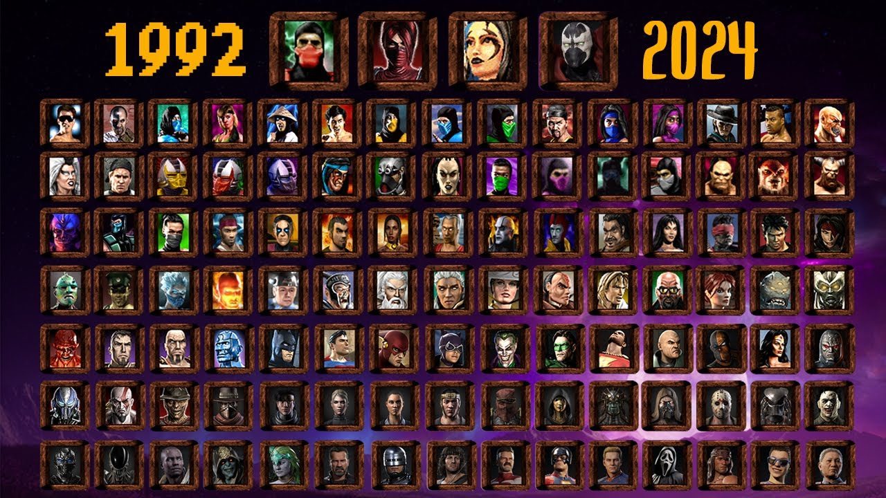 Mortal Kombat All Playable Characters (1992 ~ 2024) - YouTube