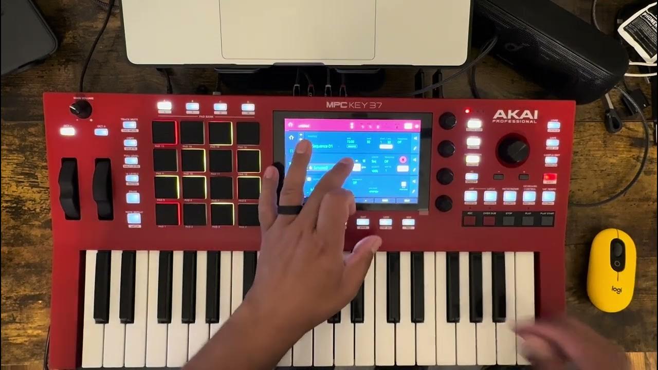 MPC Keys 37... recording into the Sampler to chop up...interesting way of recording via Midi ...