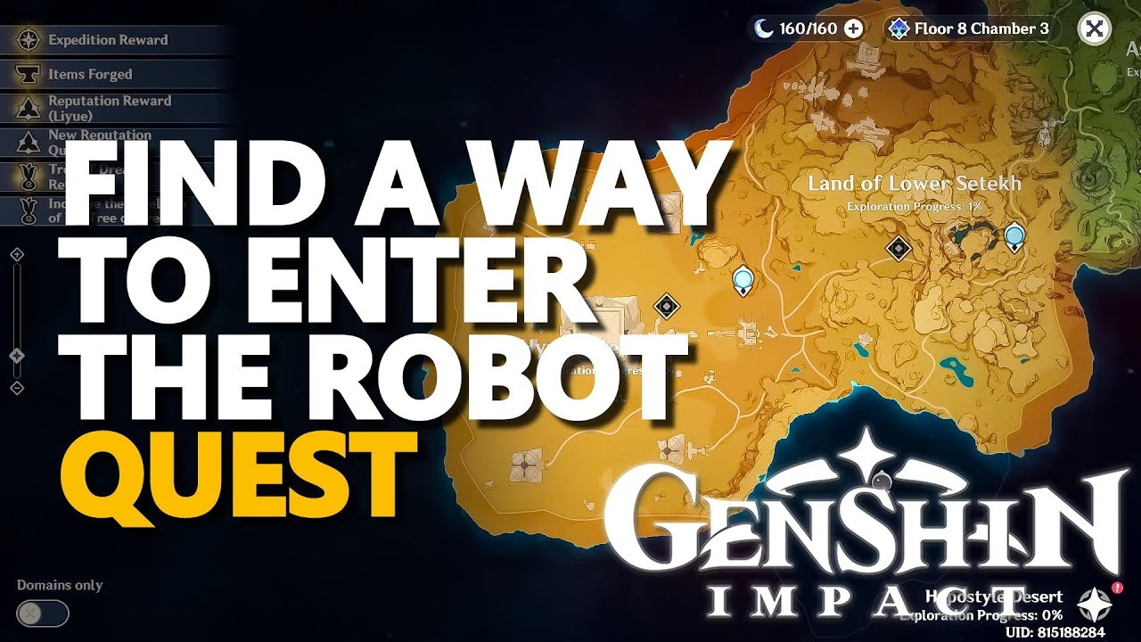 Find a way to enter the robot Genshin Impact - YouTube