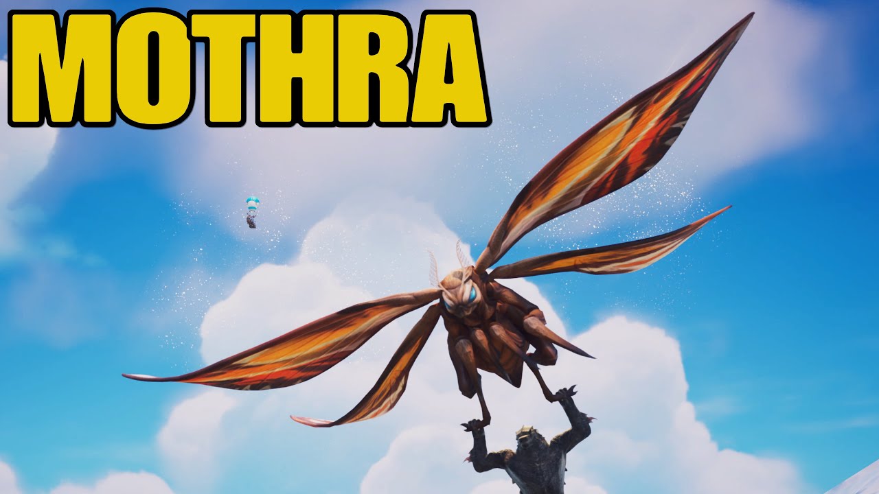 Fortnite New Glider Gameplay - MOTHRA,GODZILLA GLIDER - YouTube