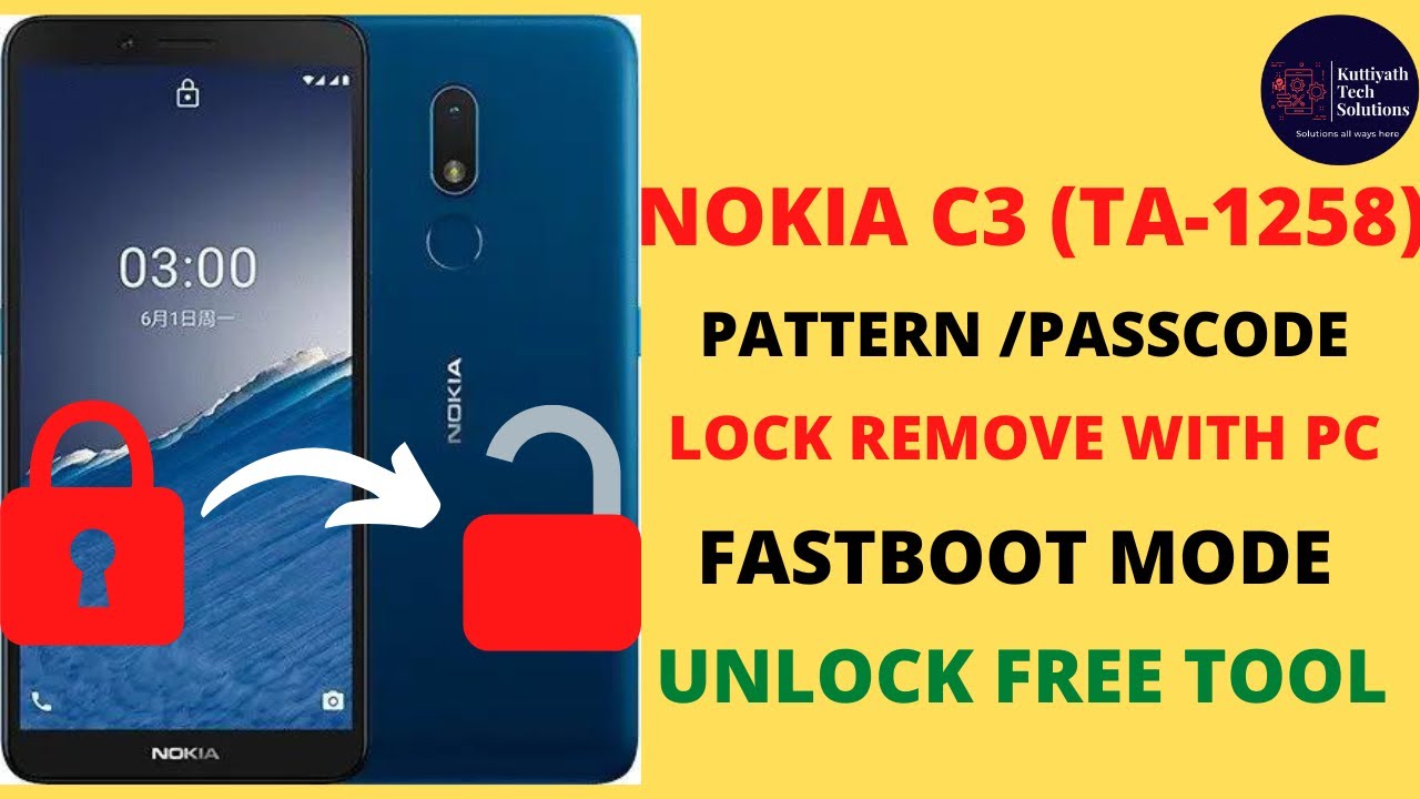 NOKIA C3(TA-1258) PASSCODE|PATTERN LOCK REMOVE || FREE TOOL||2022 - YouTube