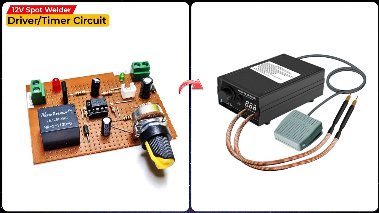 How To Make Spot Welding Machine Driver/Timer Circuit | DIY Spot Welder ...