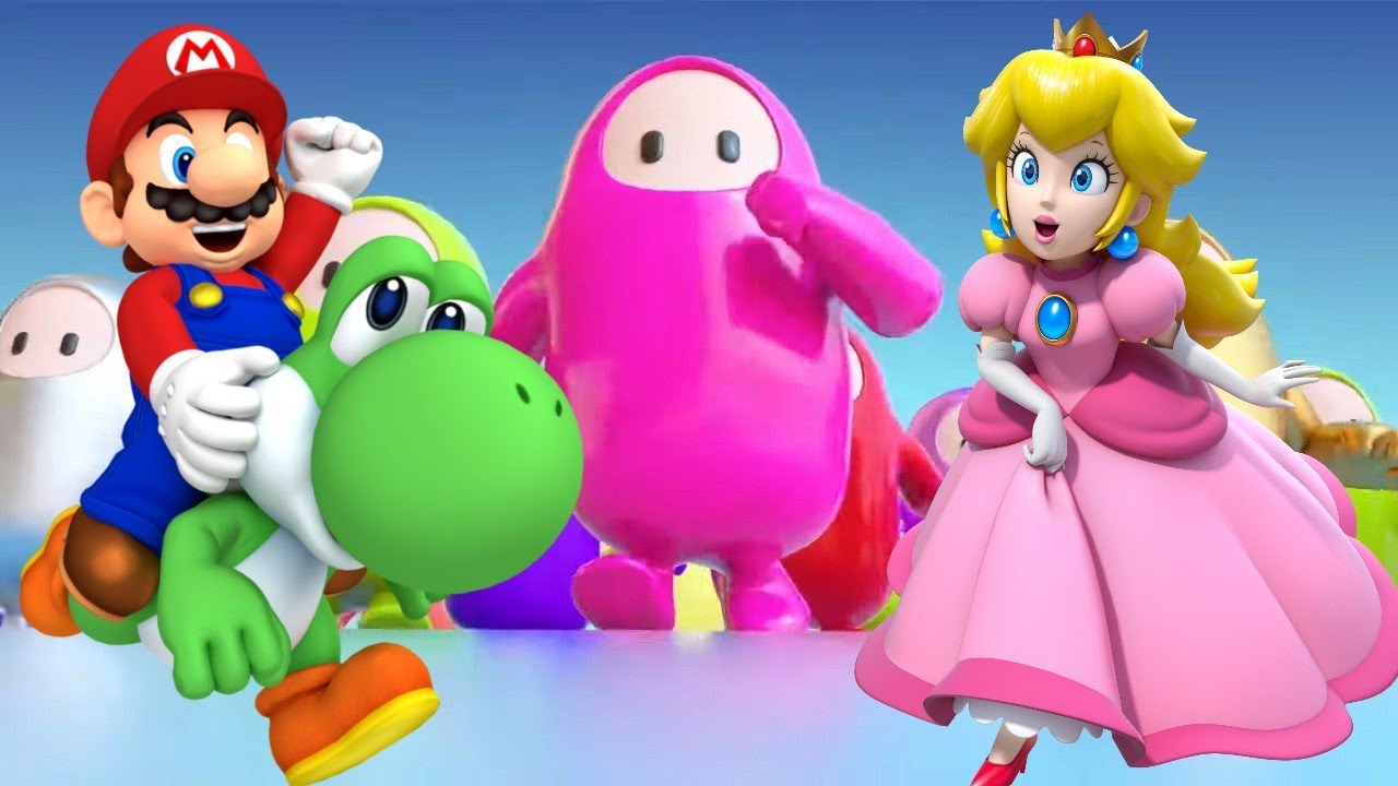 Fall Guys vs Super Mario Party - YouTube