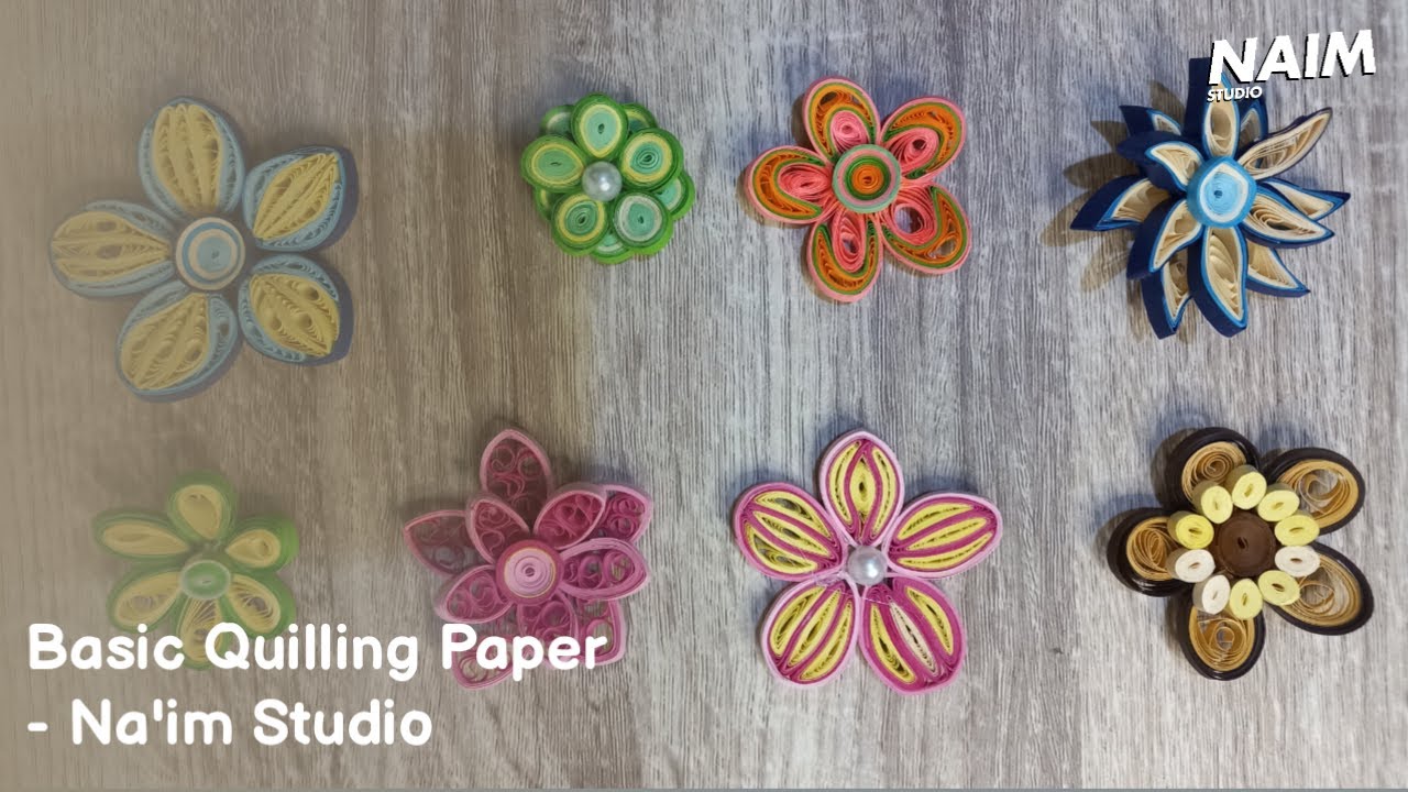 Bunga Dasar Quilling Paper | Craft | Quilling Paper | Na'im Studio ...