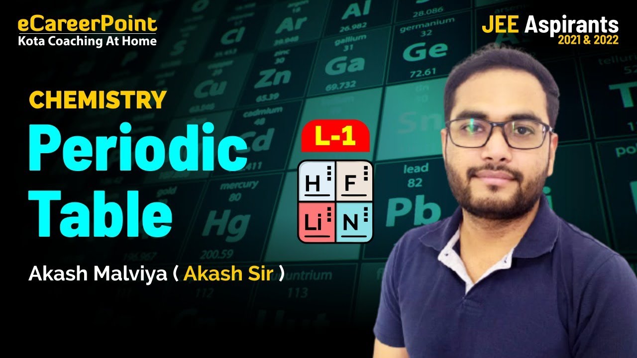 Periodic Table Lecture-1 | Class XI | Chemistry | Akash Sir | JEE ...