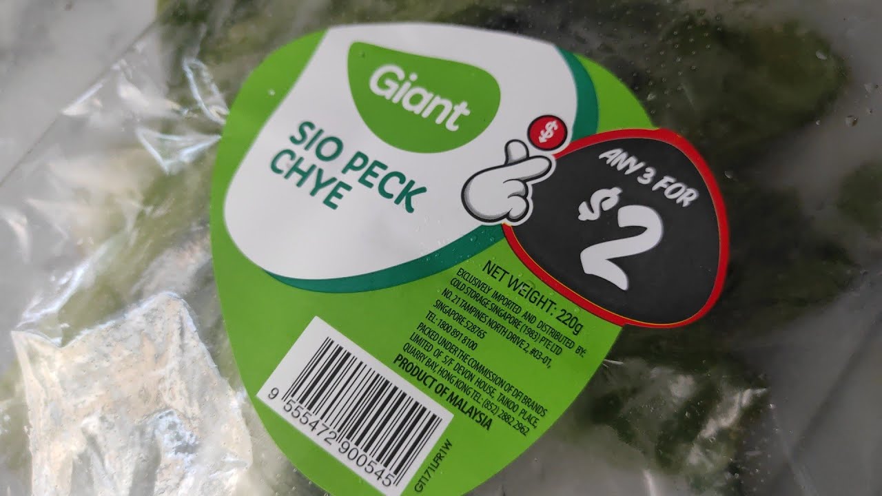 Unwrapping Giant Sio Peck Chye Vegetables - YouTube