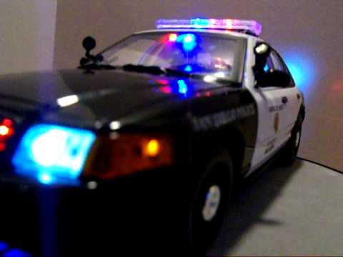 1/18 San Diego Police Car Custom Diecast with lights SDPD - YouTube
