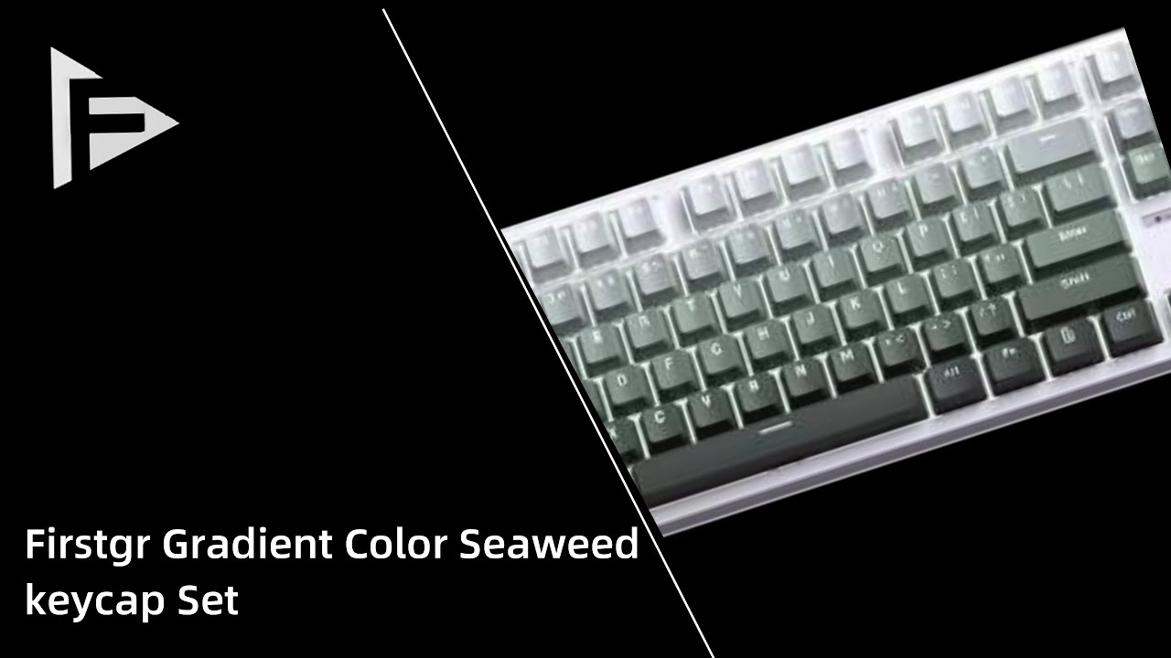 Firstgr Gradient Color Seaweed keycap Set - YouTube