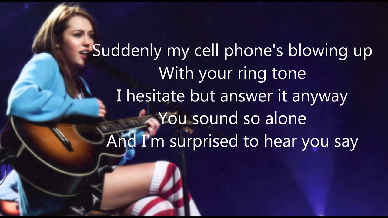 MILEY CYRUS - GOODBYE (LYRICS) - YouTube