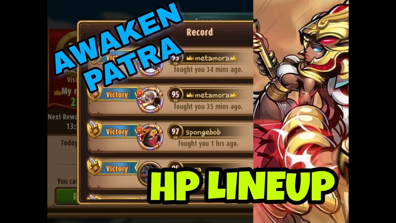 Magic Rush : HP Lineup Awaken Patra More Damage Output - YouTube