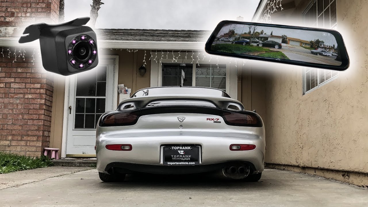 TOUCH SCREEN DASH CAM/BACKUP CAMERA FOR THE RHD RX7!! (BEST TECH MOD ...