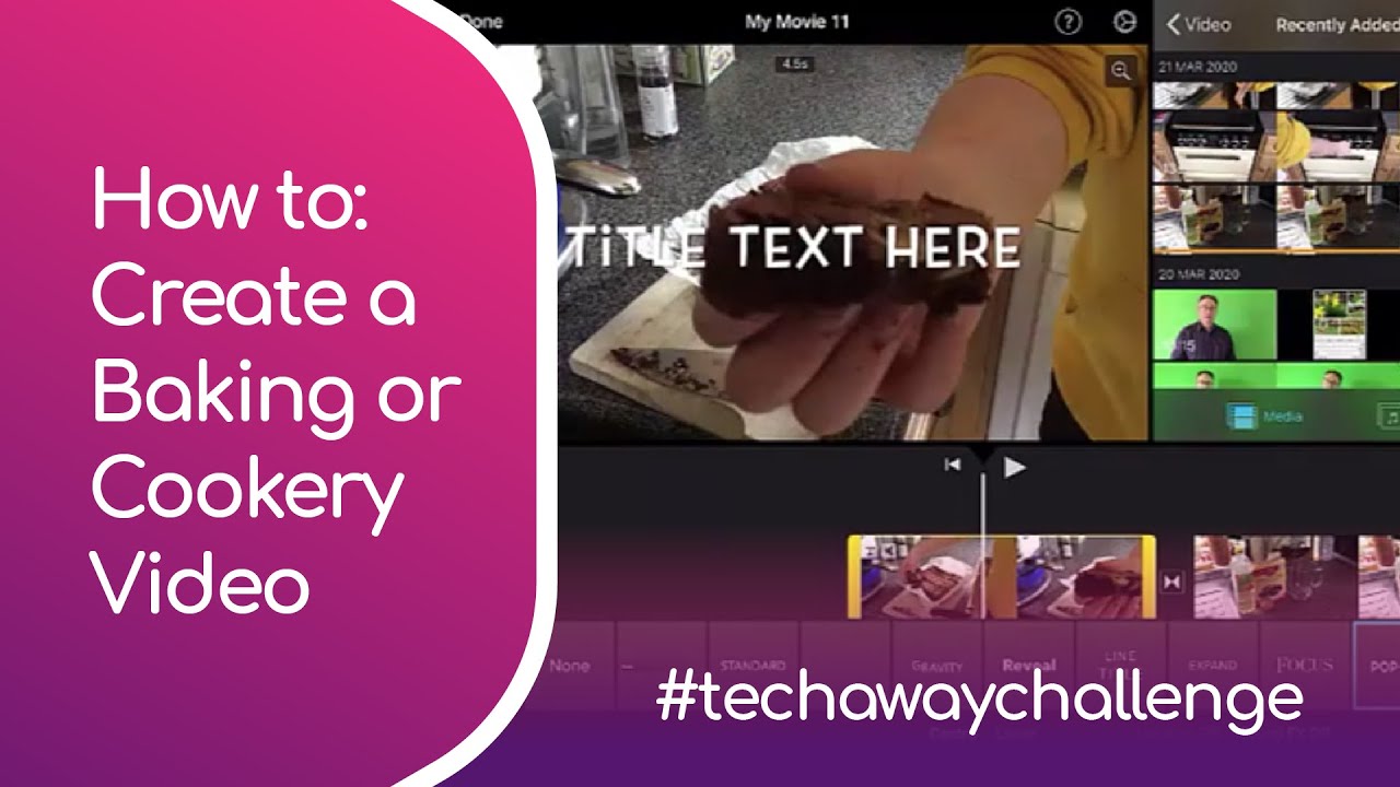 How to create a cookery video #techawaychallenge - YouTube