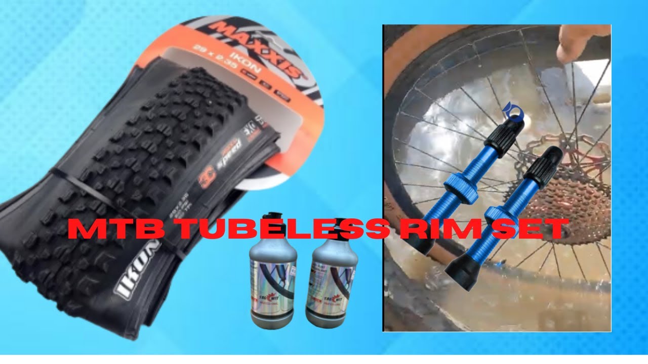 MTB TUBELESS RIM SET HOW TO MAKE IT WATCH FULL VIDEO - YouTube