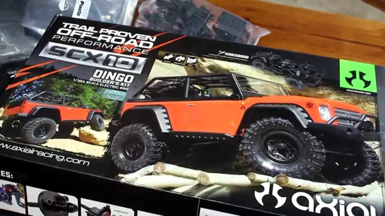 Axial SCX10 Dingo Builder's Kit Unboxing - YouTube