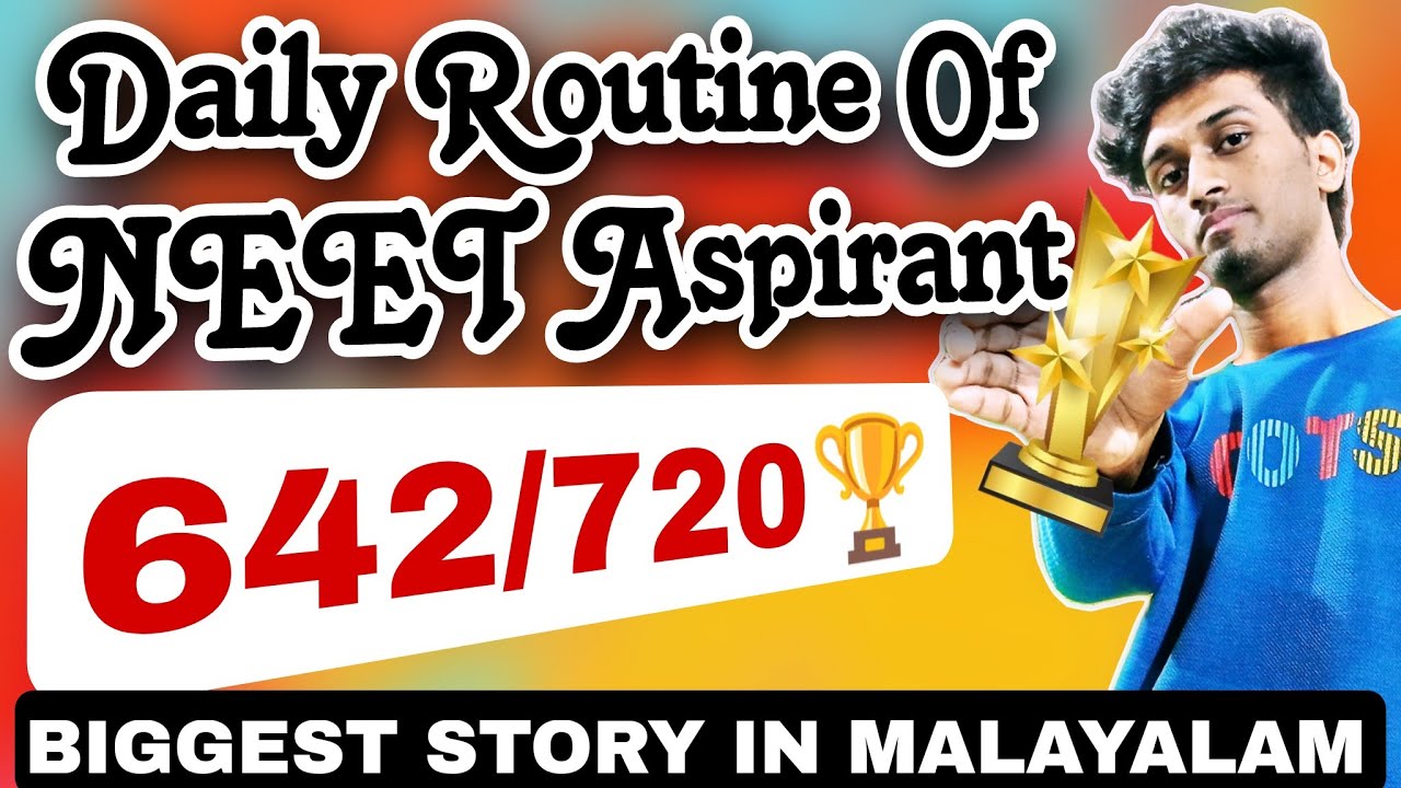 Daily Routine Of A NEET Aspirant🔥|| My NEET Success Story 642/720🏆 ...