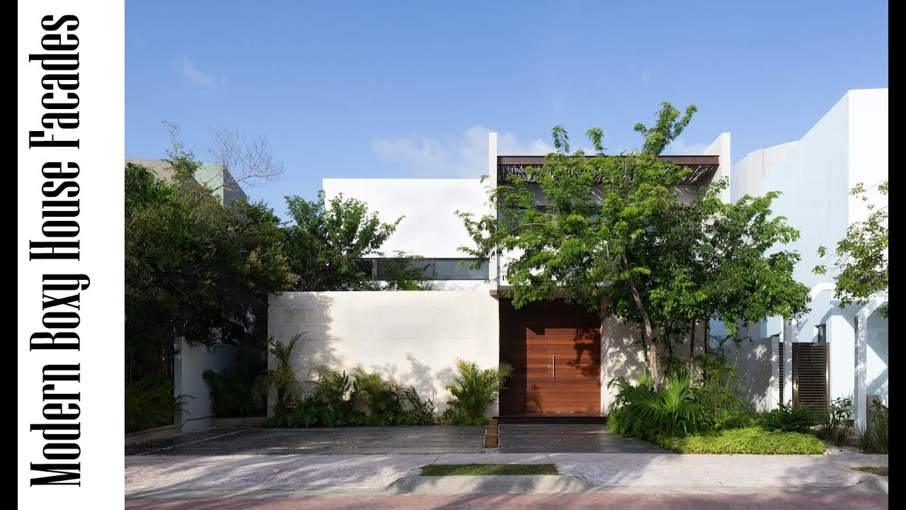 Modern Boxy House Facades - YouTube