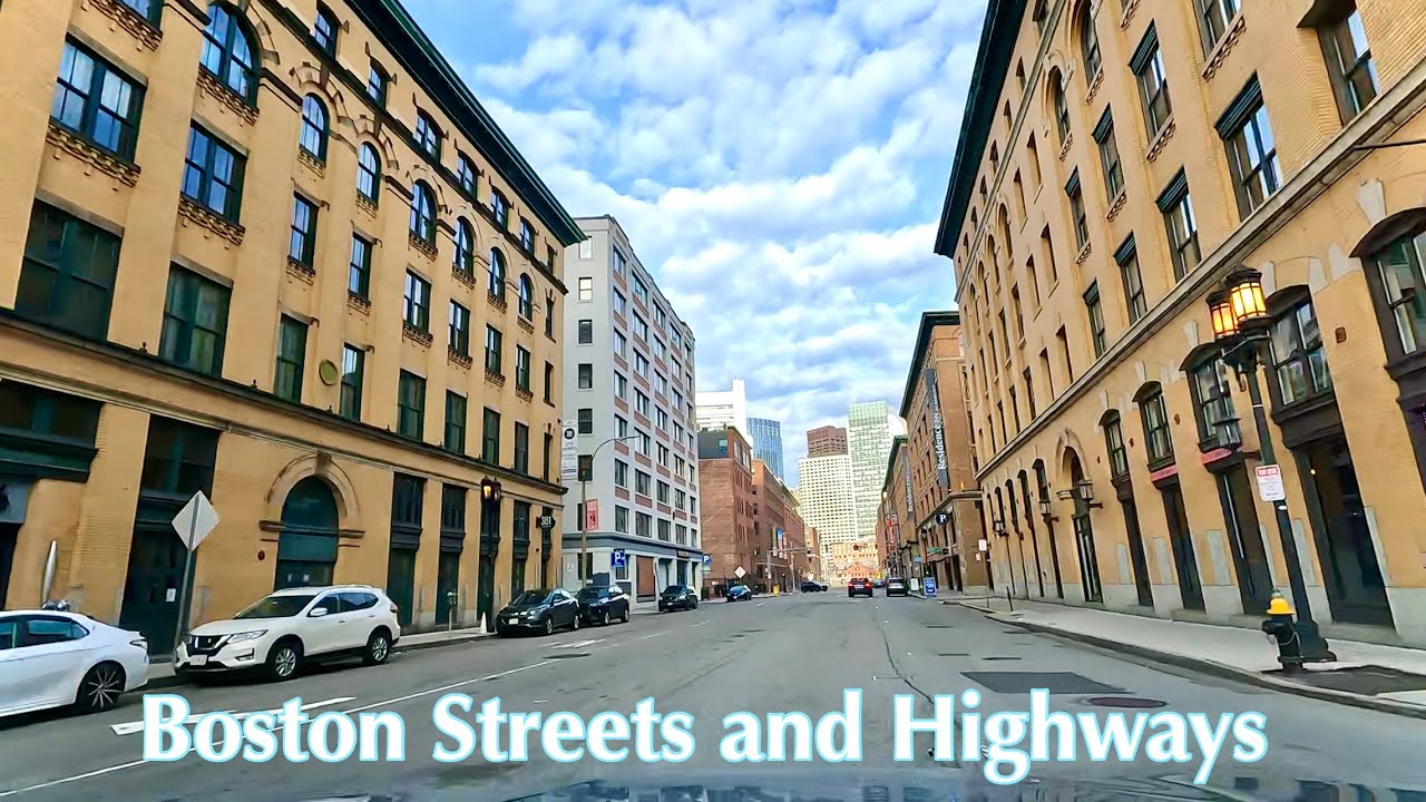 Boston Streets and Highways USA 🇺🇸 - YouTube