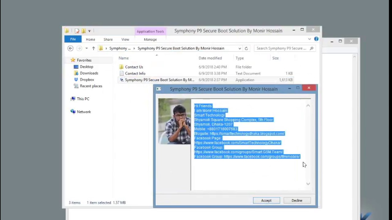 Symphony P9 and P9 Plus Secure Boot By Monir Hossain - YouTube