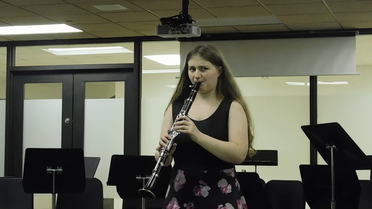 Natalie Brunner Allegro Danzante Clarinet solo - YouTube