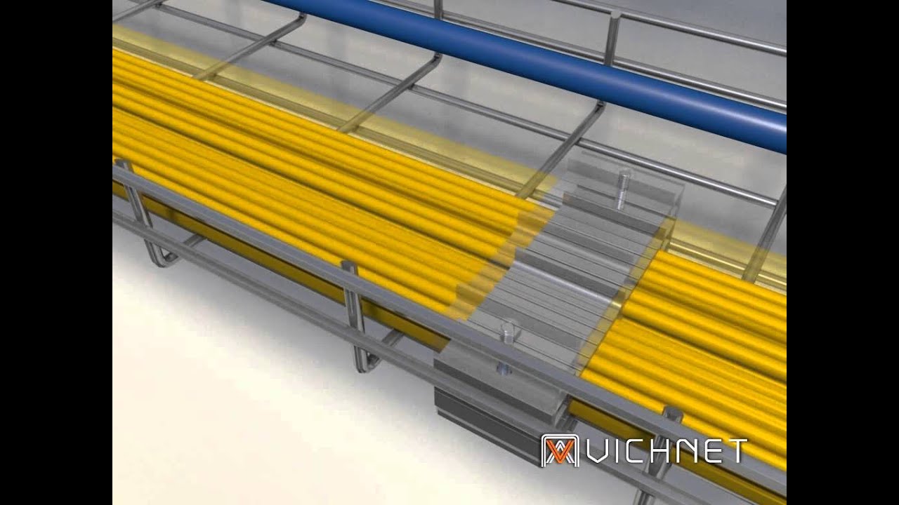 Vichnet Wire Mesh Cable Tray Installation 4 - YouTube