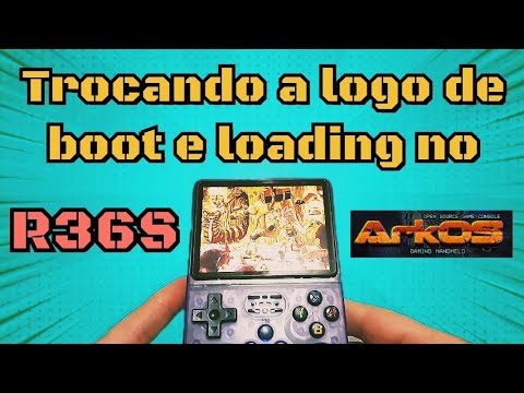 Trocando o logo de boot e loading no R36S - YouTube