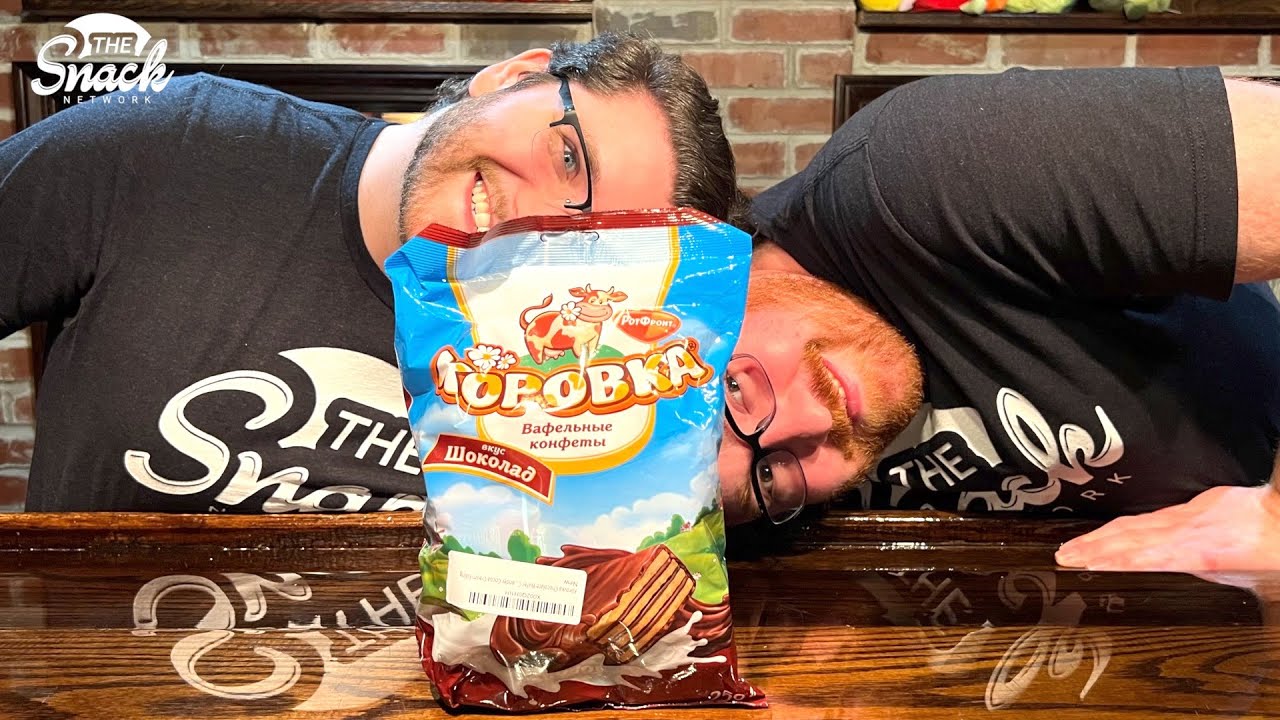 Russian Chocolate Wafer Snack Taste Test! | Korovka with Chocolate ...