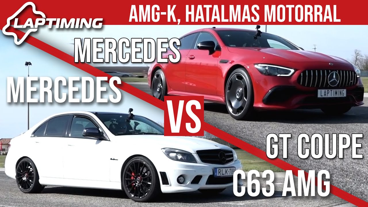 AMG-k hatalmas motorral - Mercedes C63 AMG vs. Mercedes GT Coupe ...