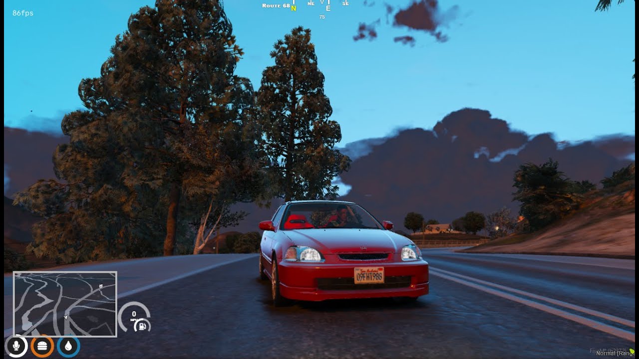 Honda Civic Type R addon fivem gta 5 - YouTube